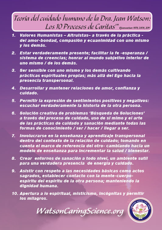 10 Procesos Caritas ® | Alfabetización en Cuidado Humano